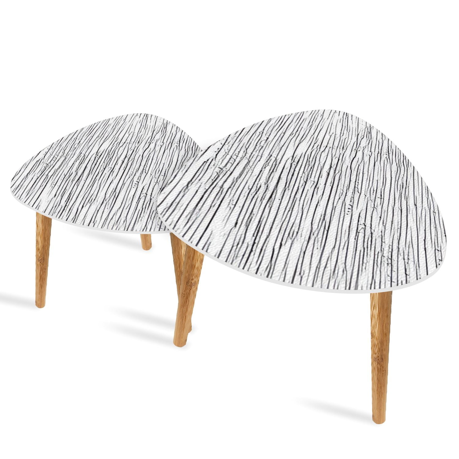 Triangle End Tables Set of 2 Weathered wood texture grunge seamless ...
