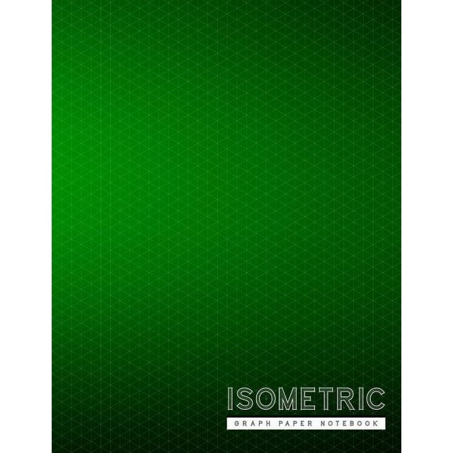 Triangle Engineering Notebook Isometric Graph Paper Notebook: Green ...