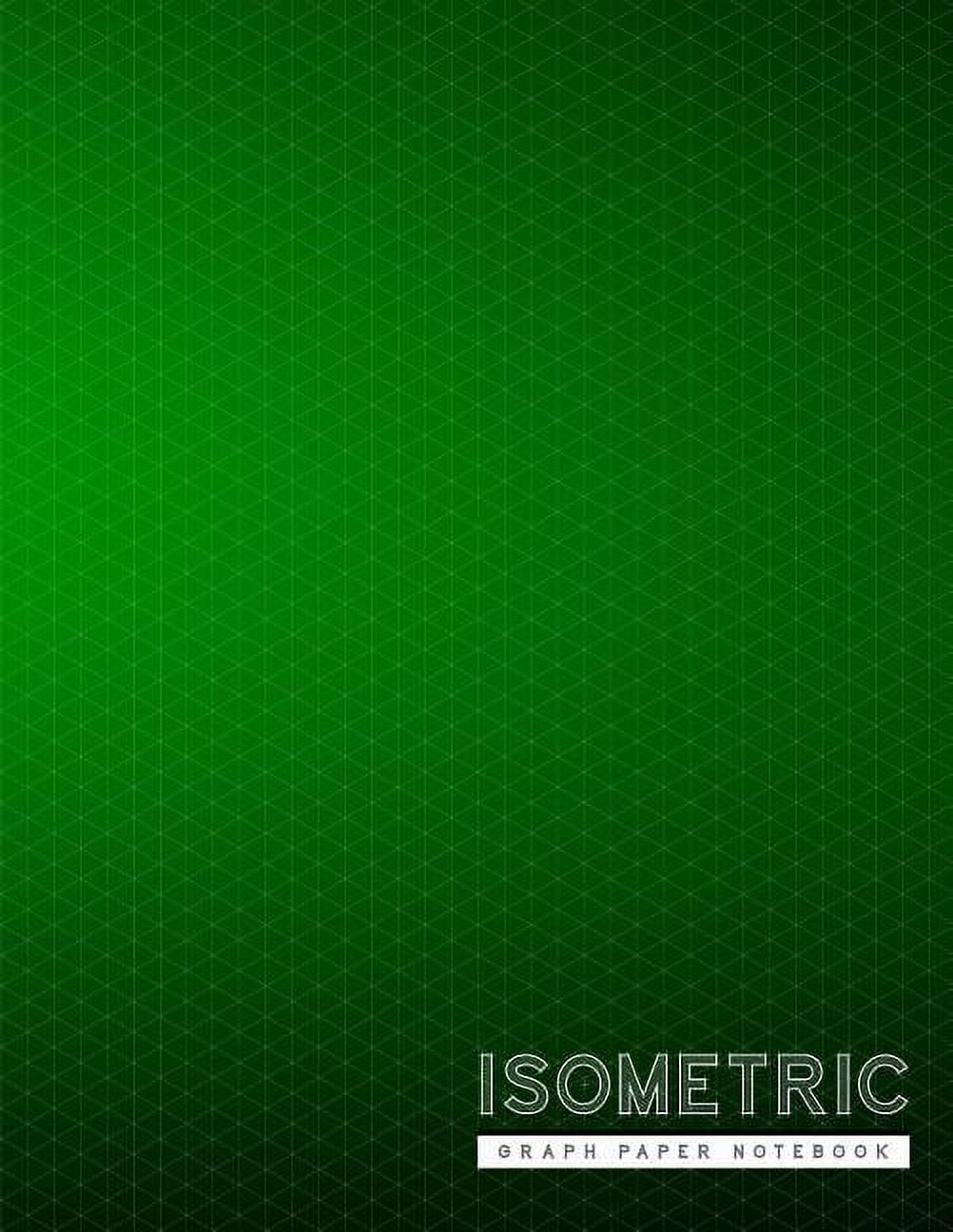 Triangle Engineering Notebook Isometric Graph Paper Notebook: Green ...