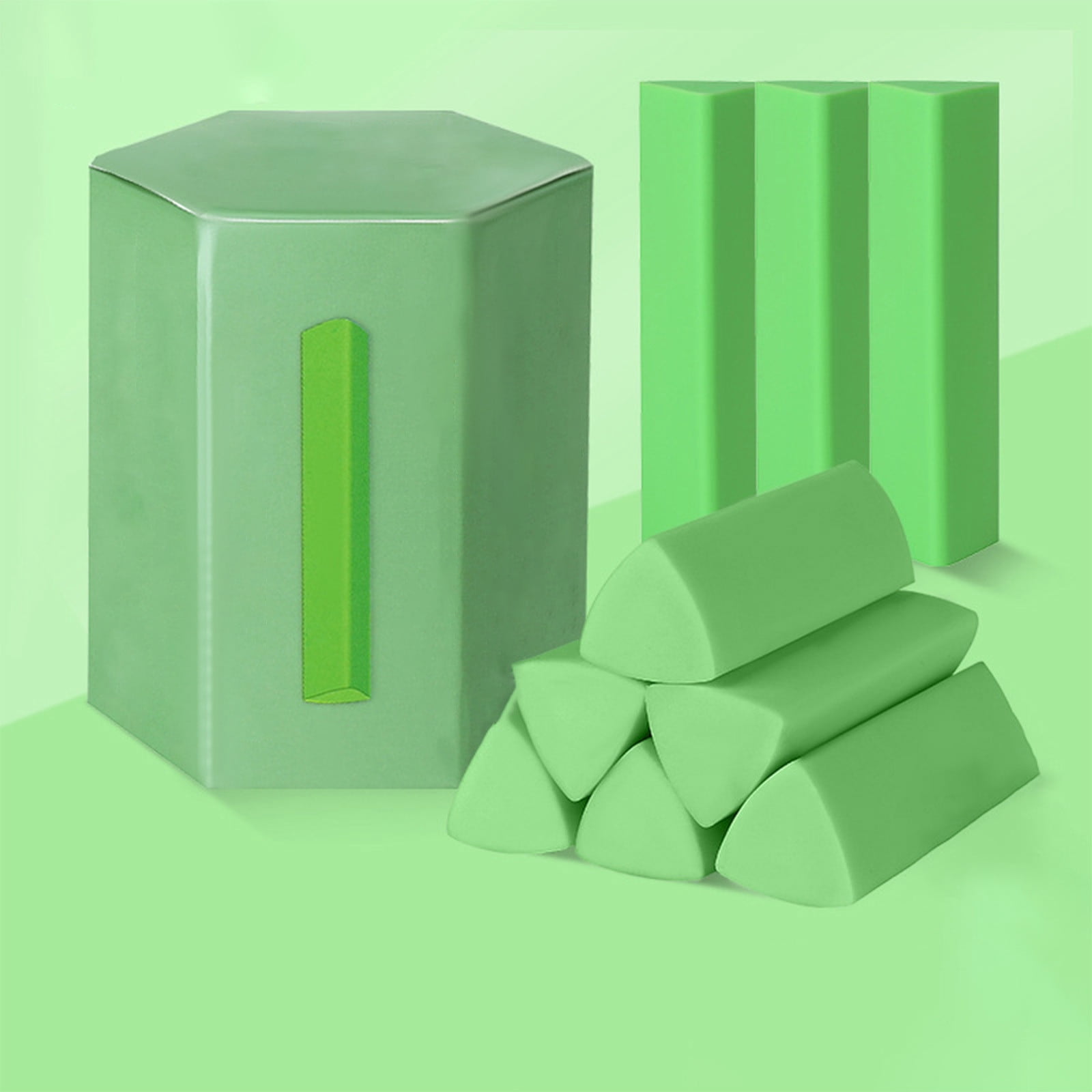 Triangle Erasers 6-pack No Residue Rubber Pencil Erasers for ...