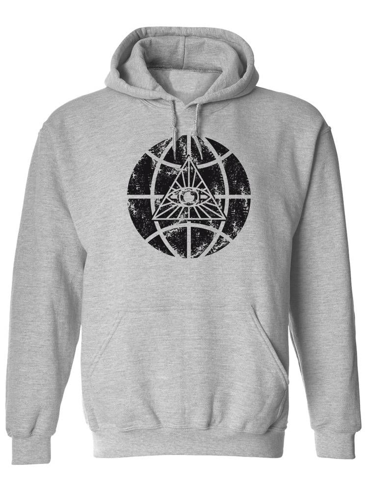 Triangle Eye In A Ball Hoodie Men -SPIdeals Designs, Male Large ...