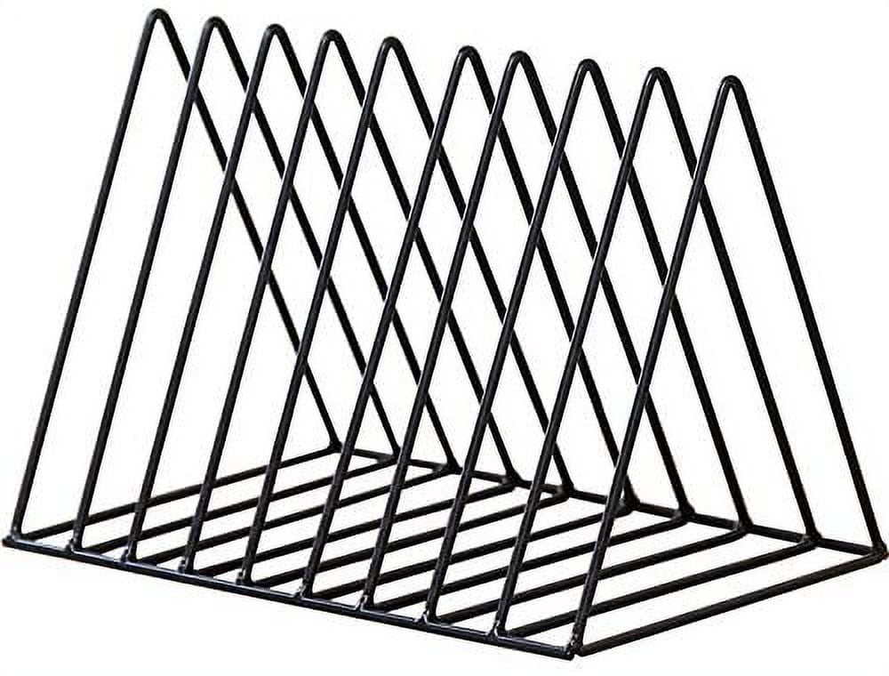 Triangle File Folder Racks and Magazine Holder,10 Lattice Metal ...