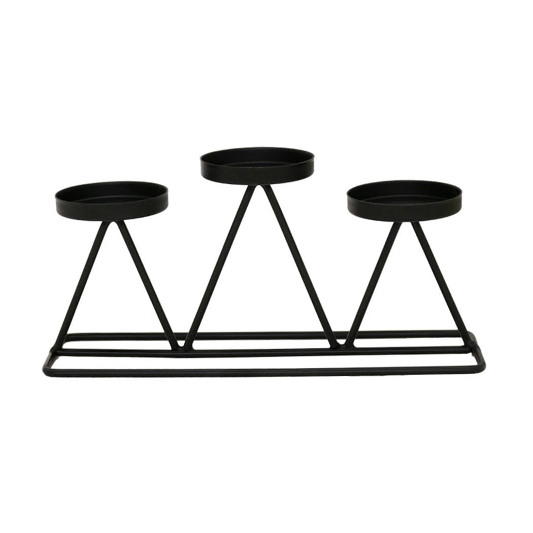 Triangle Geometric Candlestick Tealight Candle Stand Holder Wedding ...