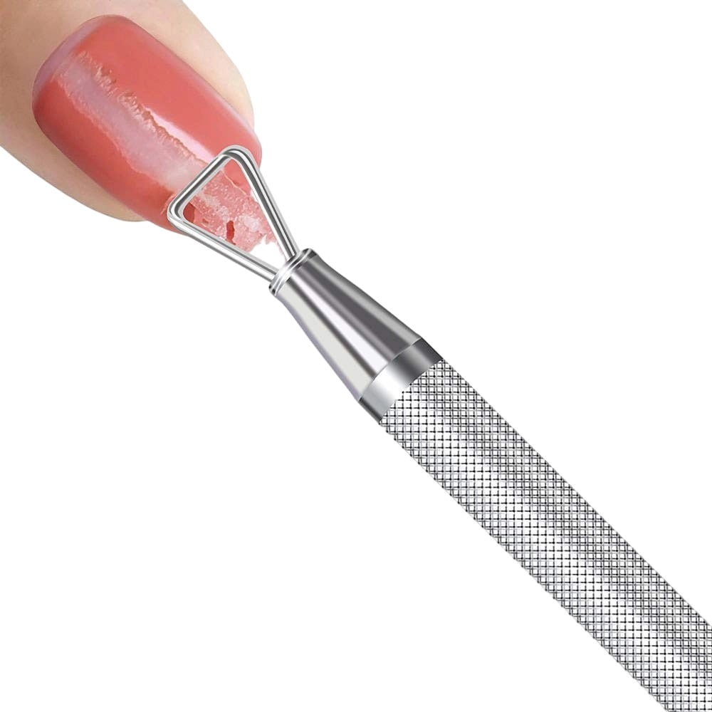 Triangle Head Design Stainless Steel Cuticle Pusher, Ergonomics ...