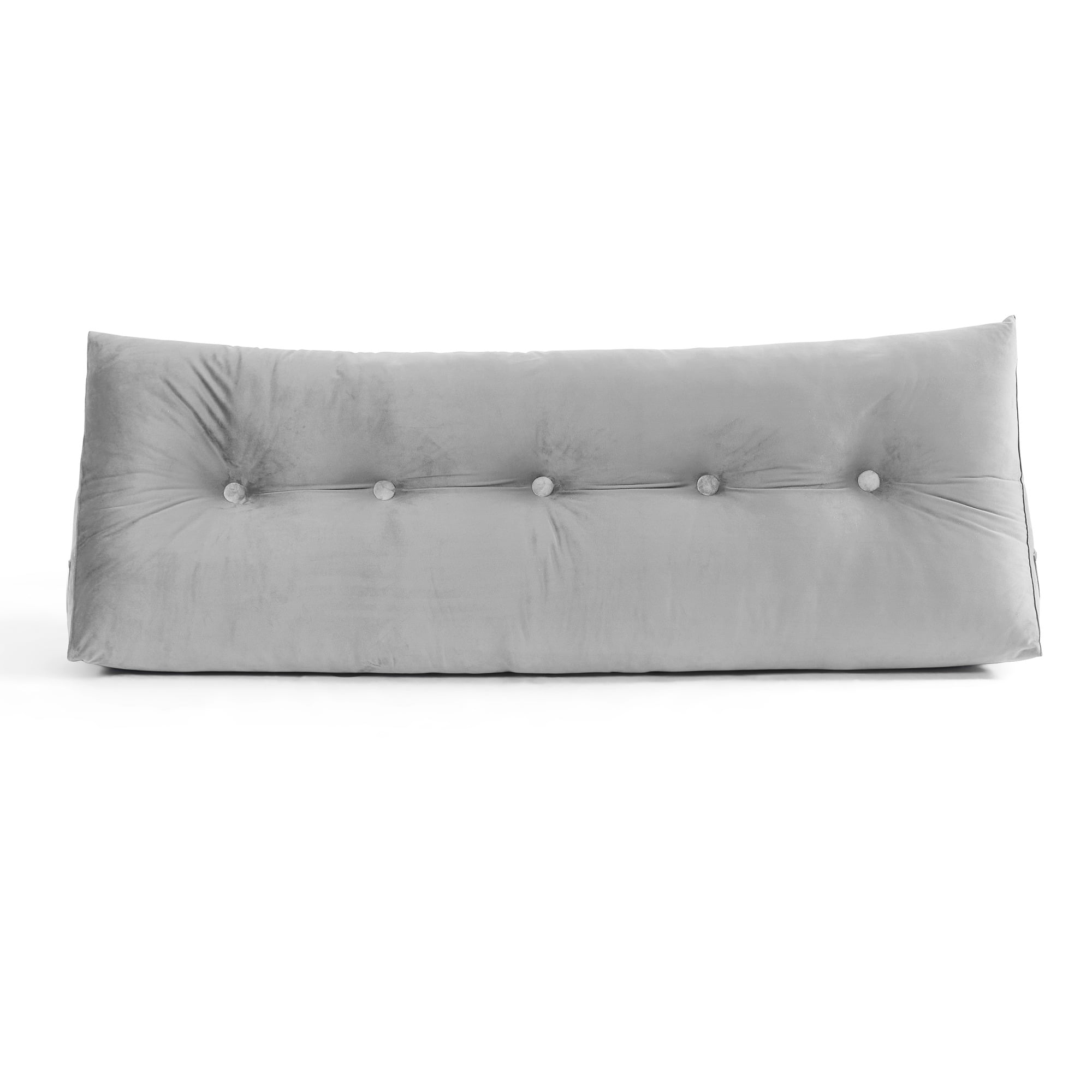 Triangle Headboard Wedge Cushion, Queen Size 20" x 59" x 8", Gray ...