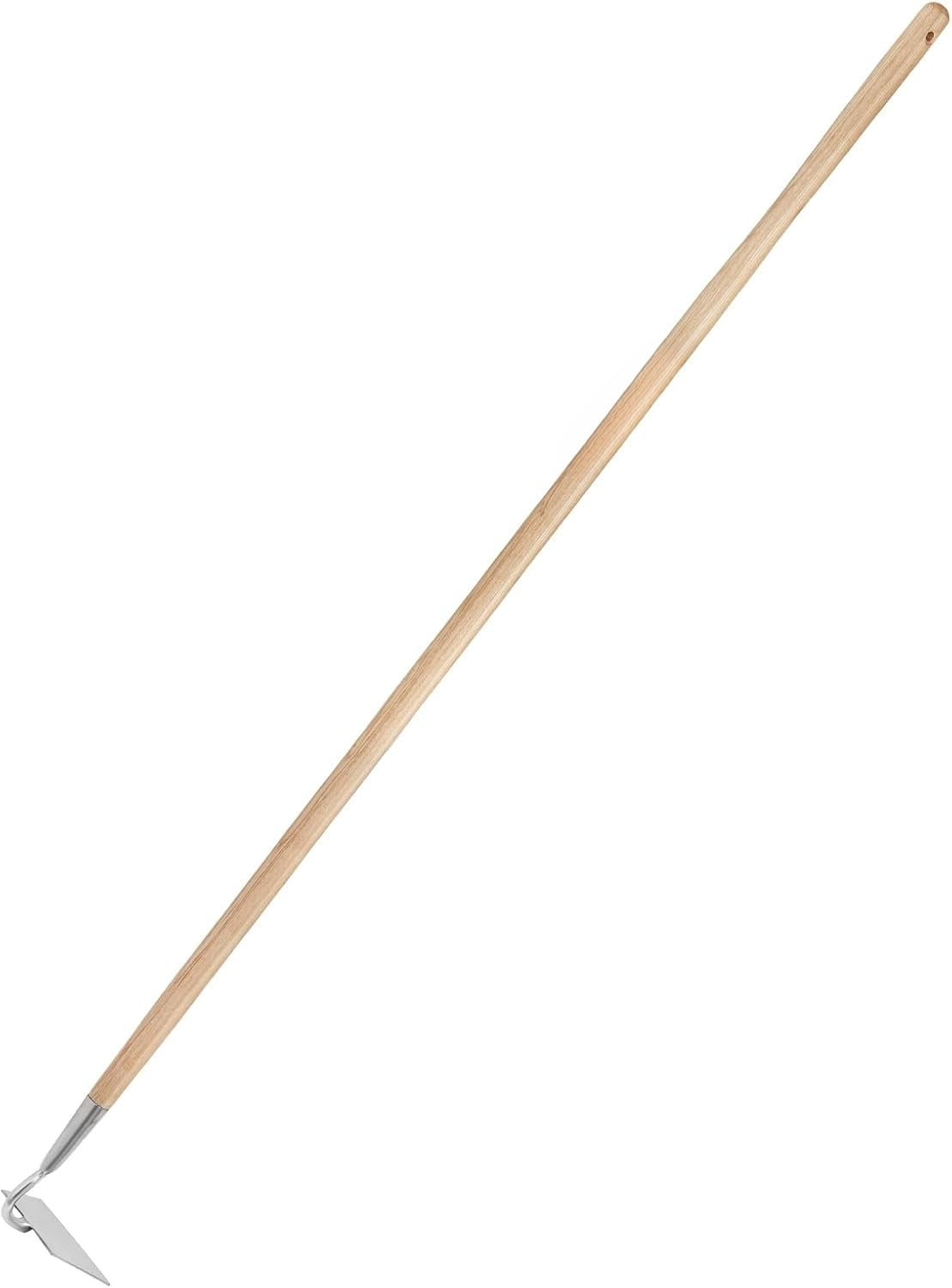 Triangle Hoe, 60'' Winged Weeder Garden Hoes with Long Wood Handle ...