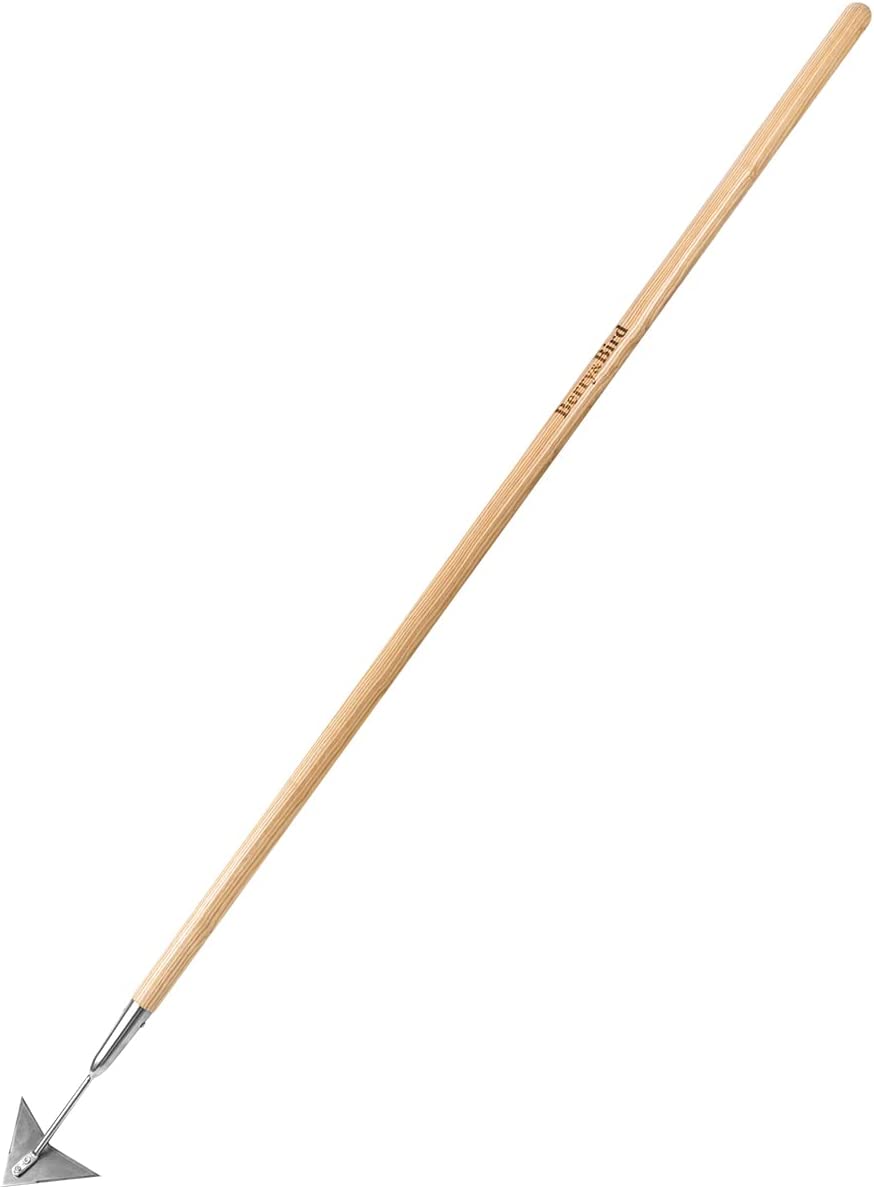Triangle Hoe, 60'' Winged Weeder Garden Hoes with Long Wood Handle ...