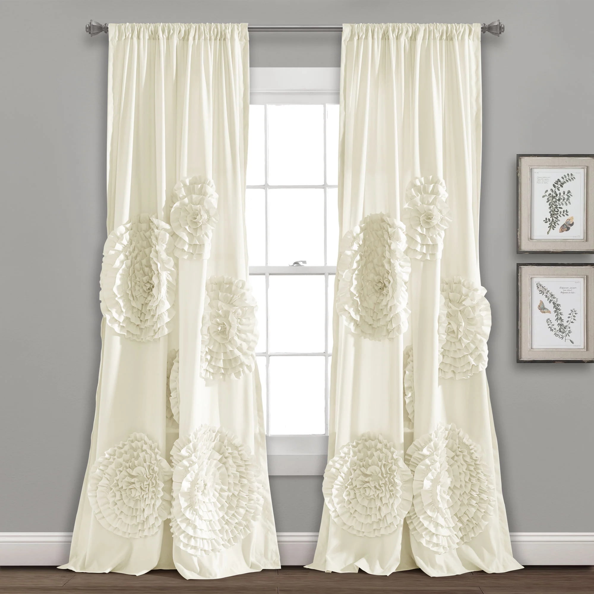 Triangle Home Fashions Lush Decor Serena Window Curtain Panel - Walmart.com