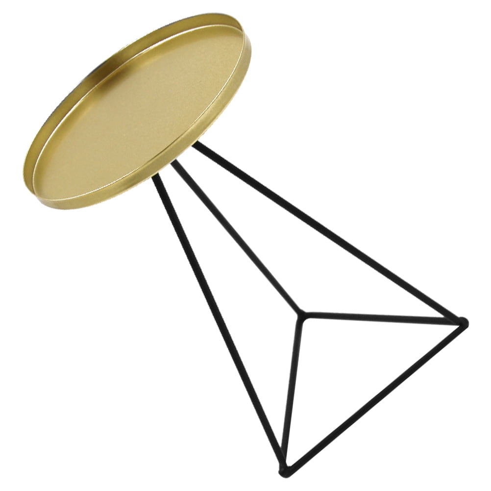 Triangle Iron Candle Holder Festival Decor Detachable Dining Table ...