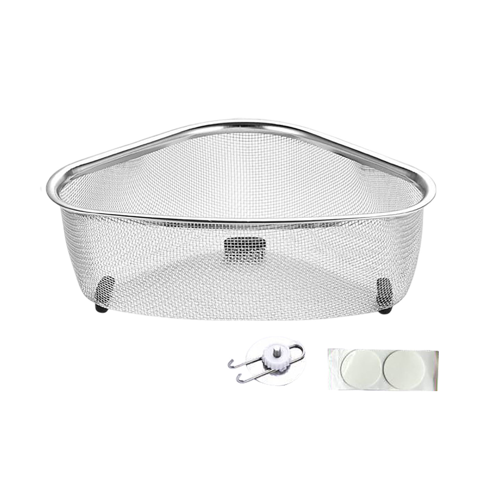 Triangle Kitchen Sink Colander - Stainless Steel Strainer Basket for ...
