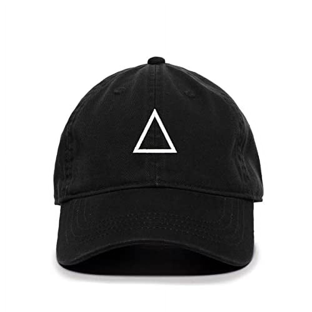 Triangle Korean Letter J Baseball Cap Embroidered Cotton Adjustable Dad ...