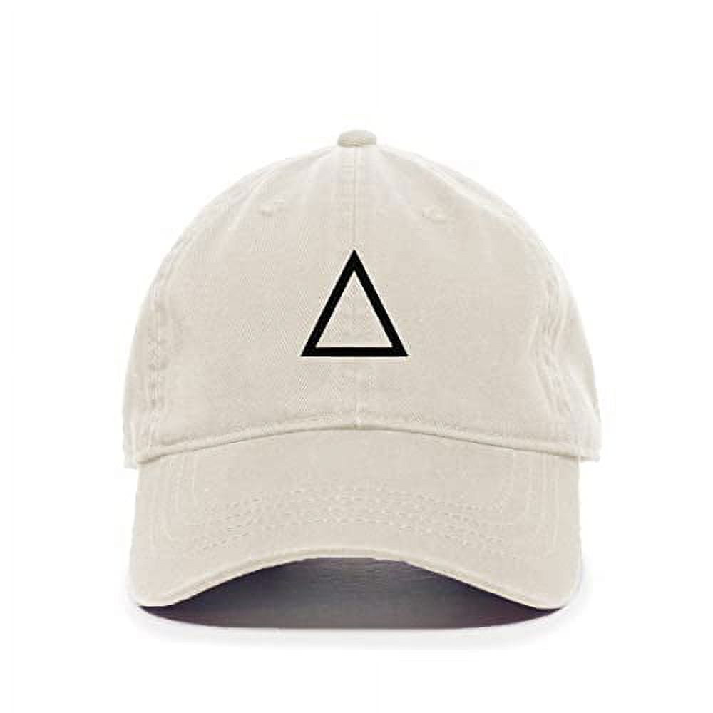 Triangle Korean Letter J Baseball Cap Embroidered Cotton Adjustable Dad ...