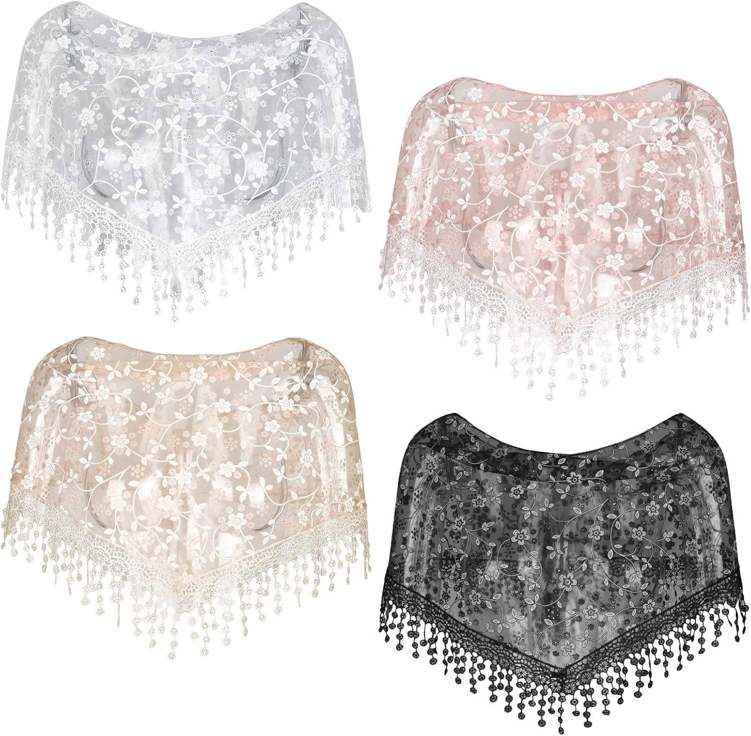 Triangle Lace Chapel Mantilla Veil Vintage Inspired Bridal Funeral Veil ...