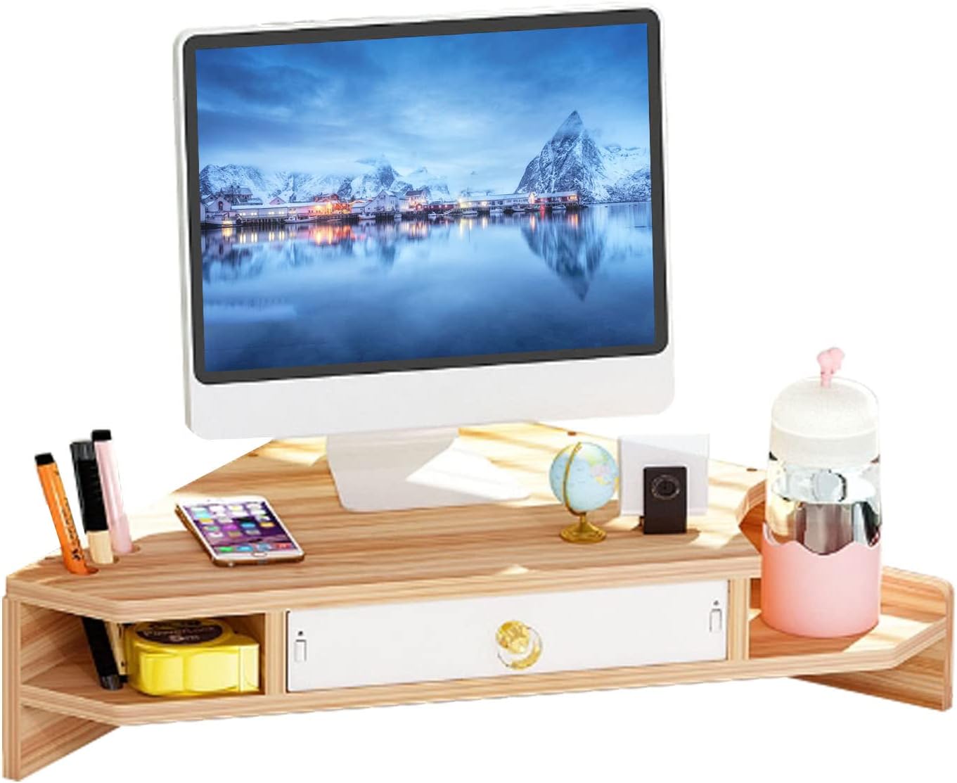 Triangle Monitor Stand Riser,Cut Triangle Save Space Desktop Corner ...