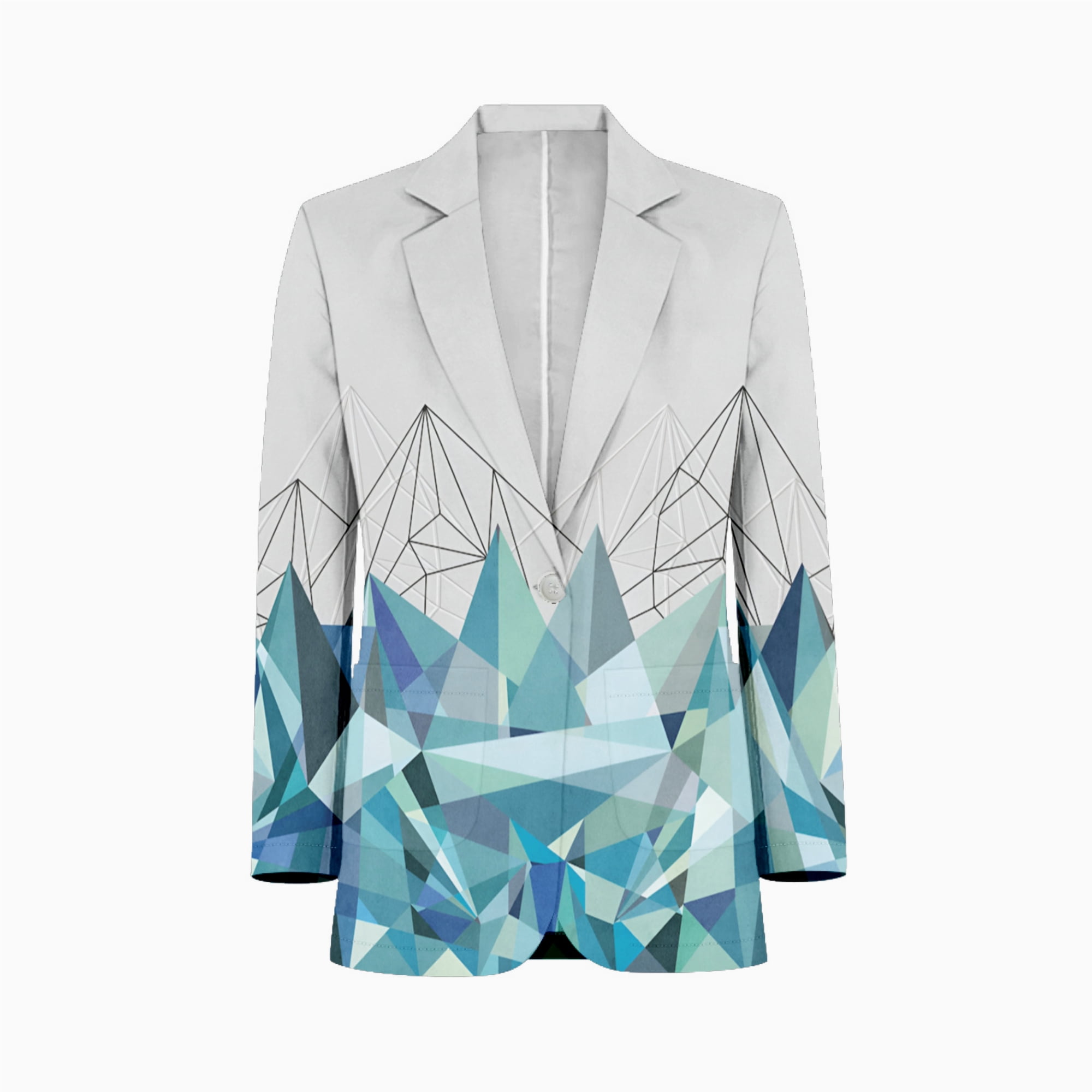 Triangle Mountain Art Mens Suits Shawl Collar Slim Fit Suit Mens Groom ...