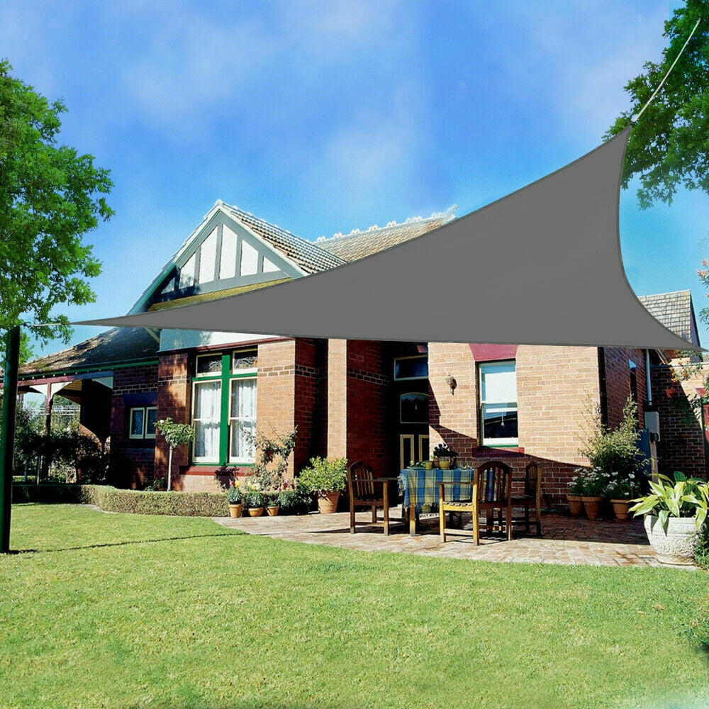 Triangle Outdoor Sun Shade Sail Waterproof Patio Canopy Backyard Porch ...