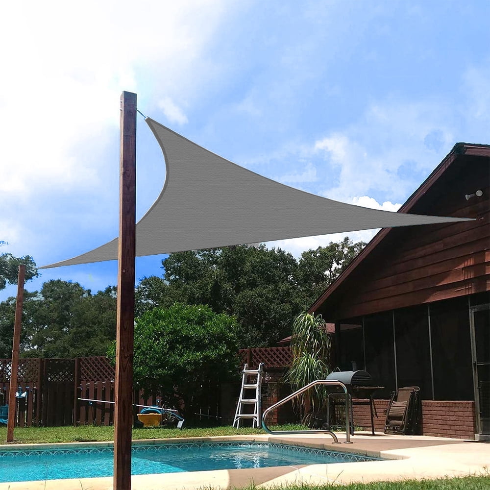 Triangle Outdoor Sun Shade Sail Waterproof Patio Canopy Backyard Porch ...