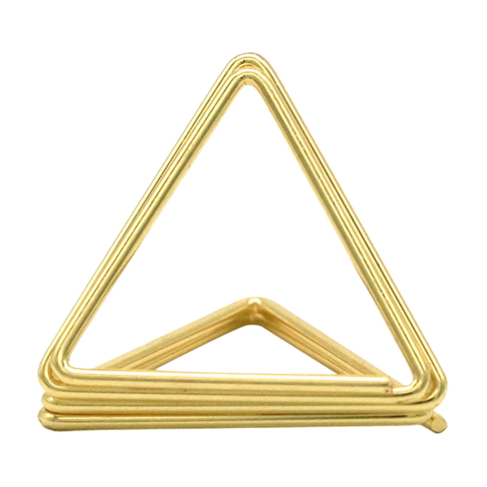 Triangle Paper Clips, Desktop Memo Holder, 1 Pack Metal Desk Paper Clip ...