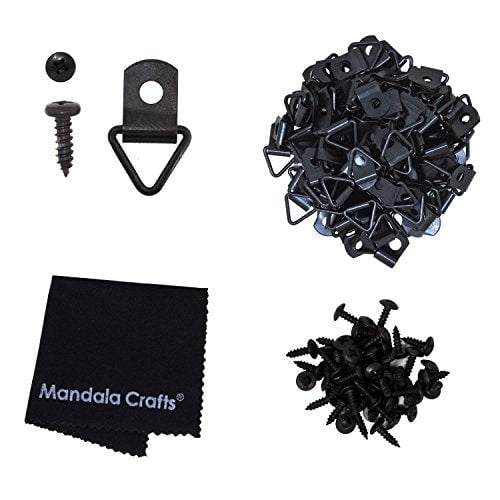 Triangle Picture Hanger D Ring Hardware Kit with Screws for Hanging ...