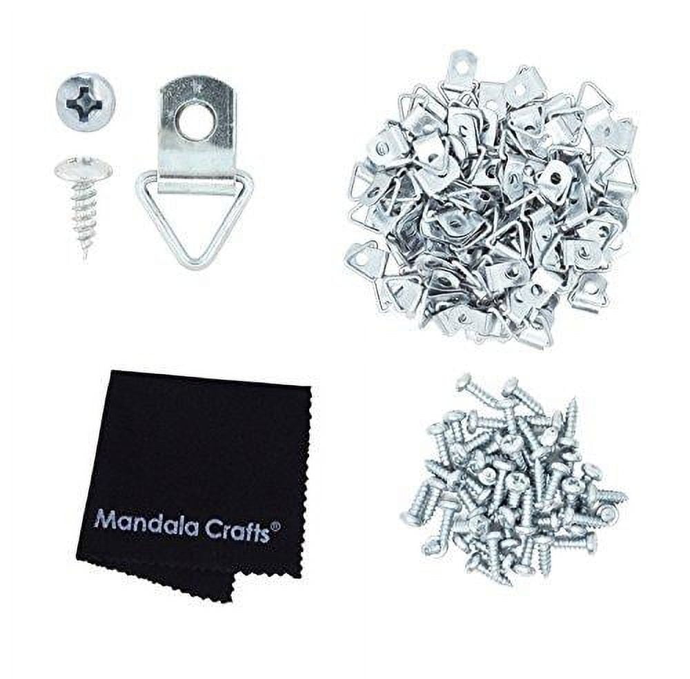 Triangle Picture Hanger D Ring Hardware Kit with Screws for Hanging ...