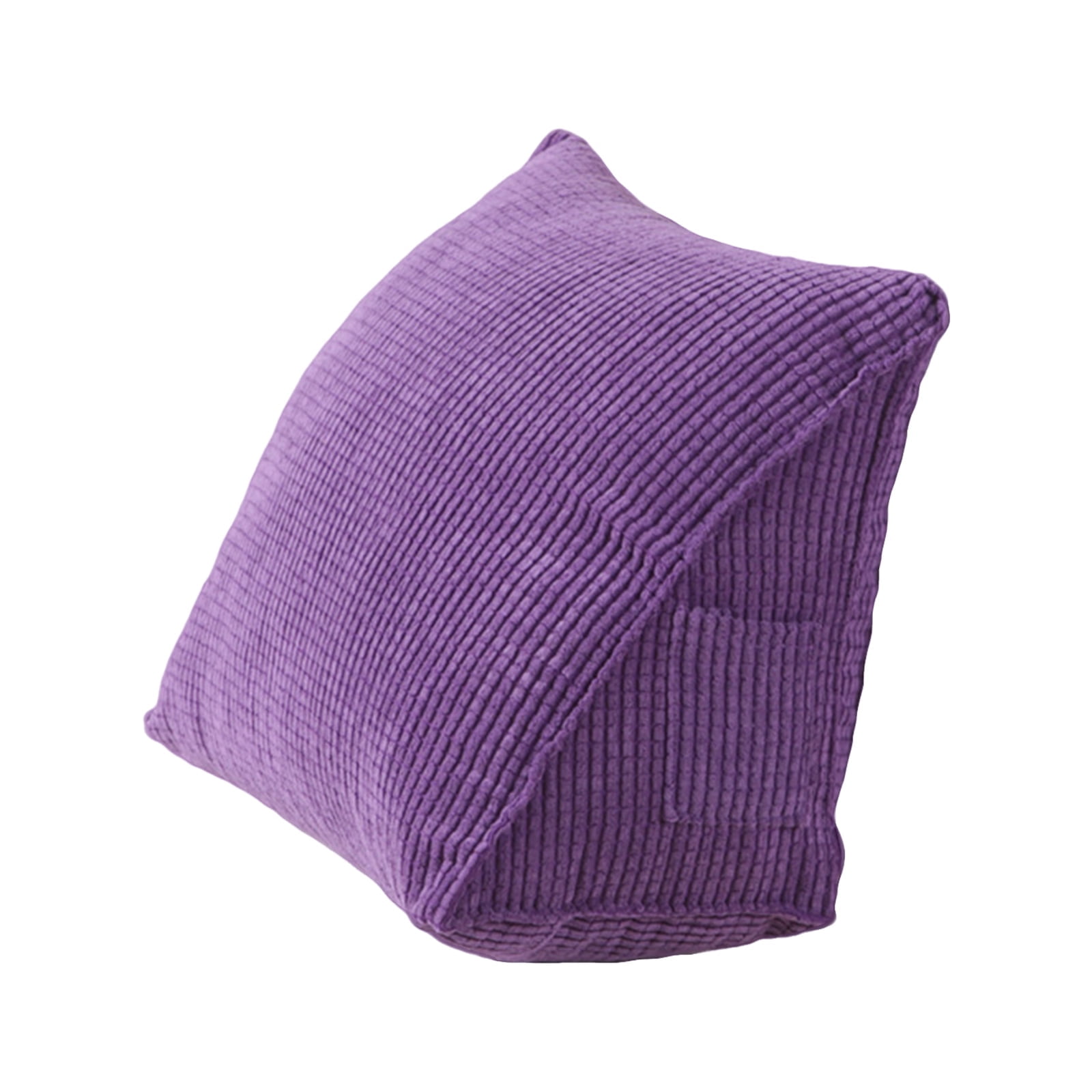 Triangle Pillow with Zip Pocket for Comfortable Reading and Small Back ...
