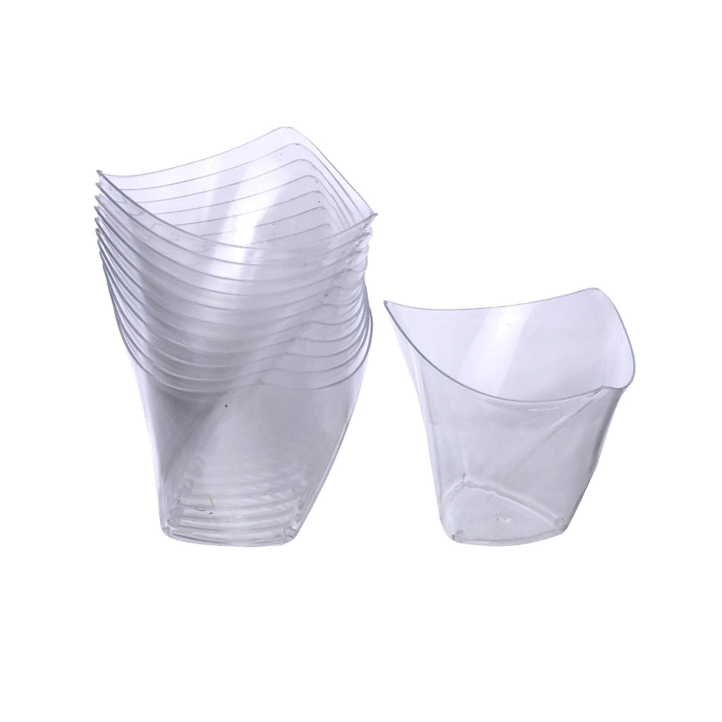 Triangle Plastic Dessert Bowl, 2-3/4-Inch, 12-Count - Clear - Walmart.com