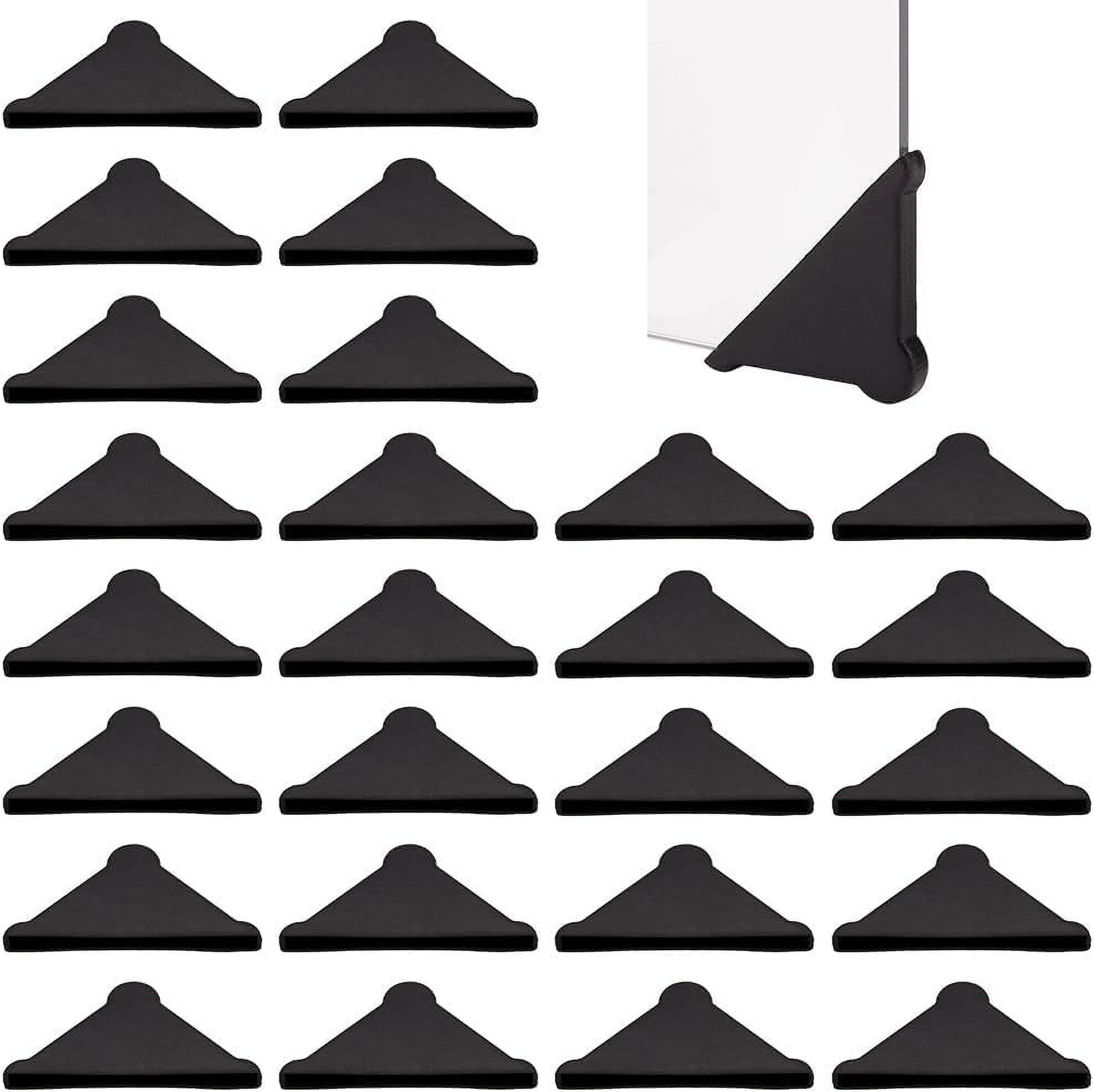 Triangle Plastic Furniture Corner Guards Table Corner Protector Black ...