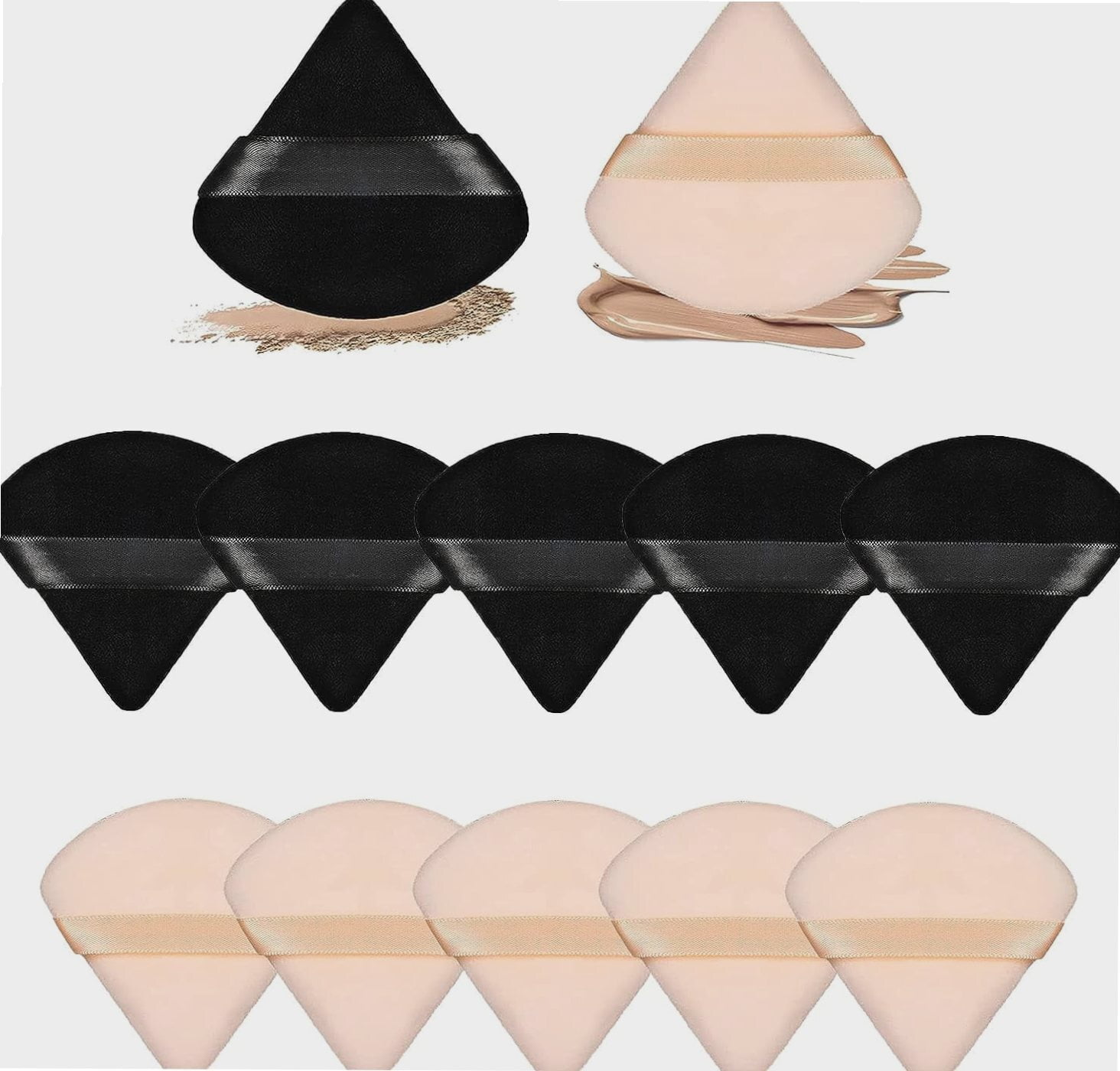 Triangle Powder Puff, 10 Pcs Powder Puff Face Triangle, Setting Powder ...