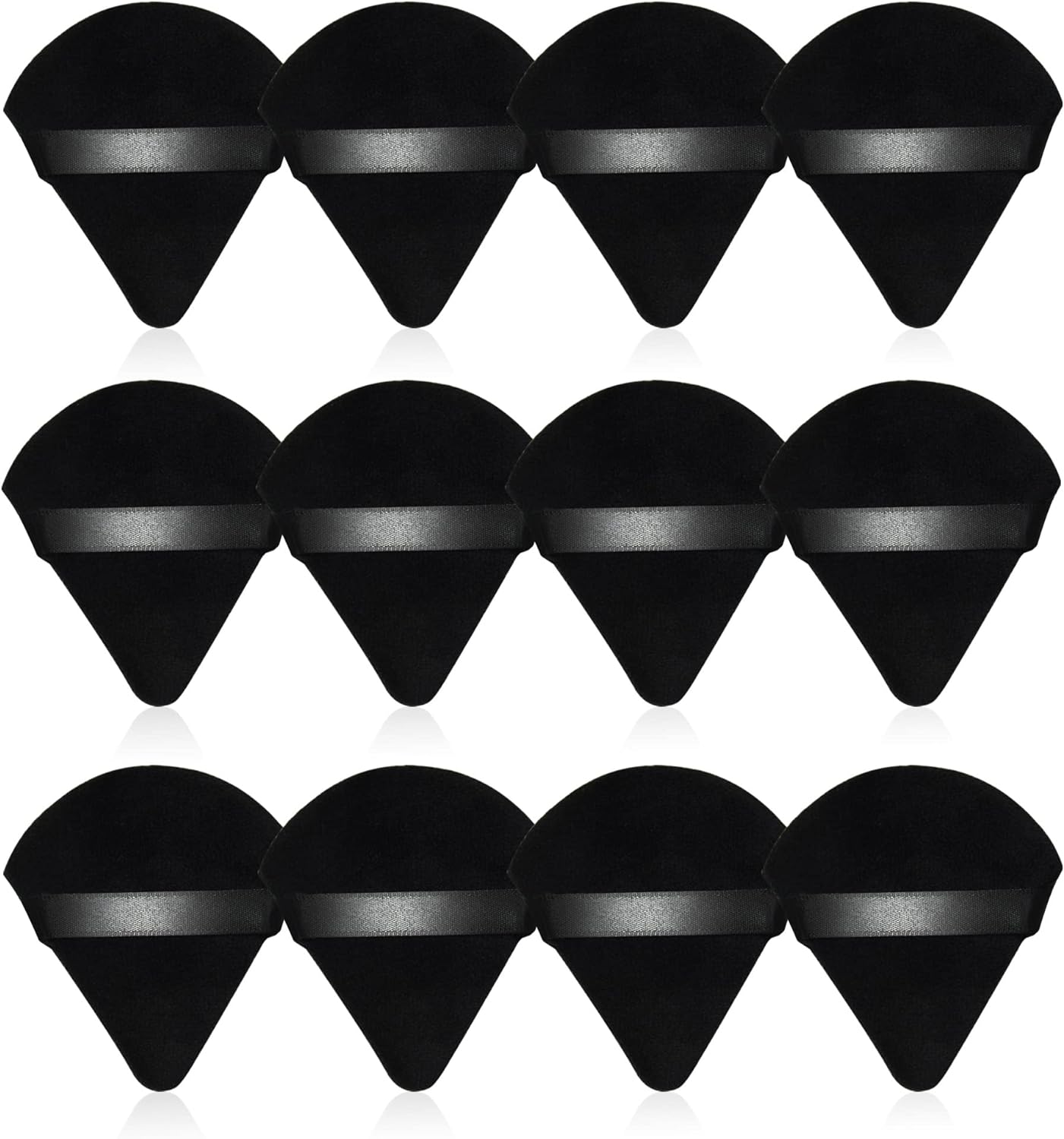 Triangle Powder Puff , 12 Pieces Soft Makeup Puff, Powder Puffs Made of ...