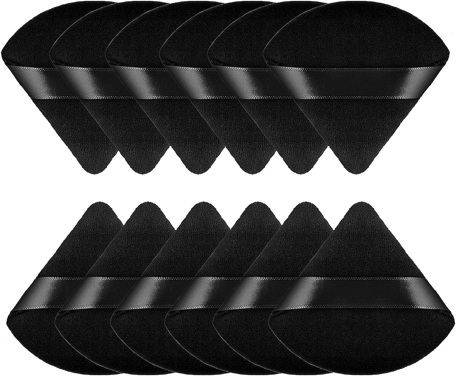 Triangle Powder Puff Face Makeup Sponge Wedge Shape with Strap Soft ...