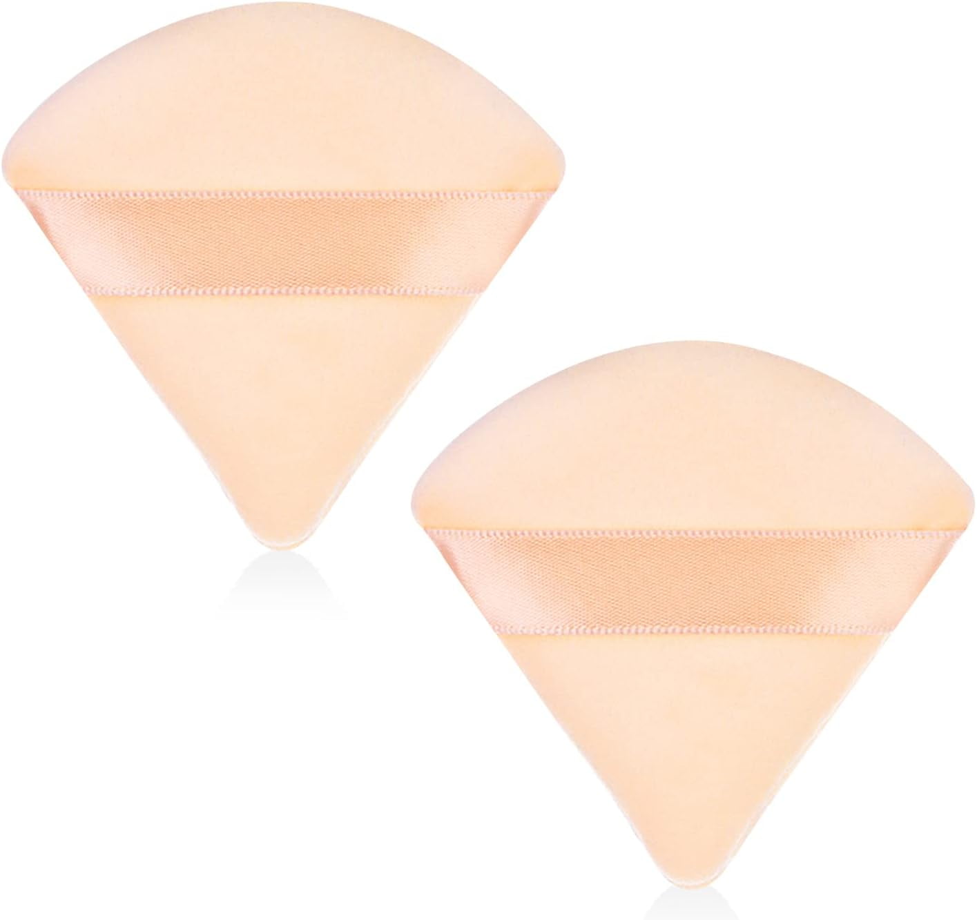 Triangle Powder Puff Face Makeup Sponge Wedge Shape with Strap Soft ...
