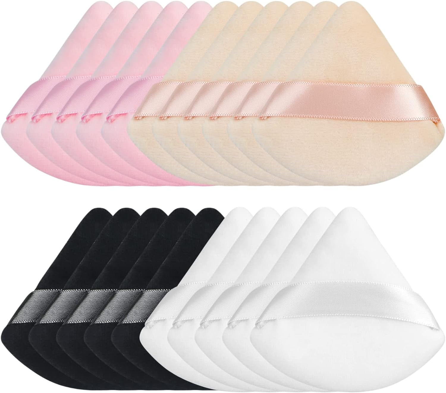 Triangle Powder Puff with Air Cushion 20 Pieces,Air Cushion Makeup ...