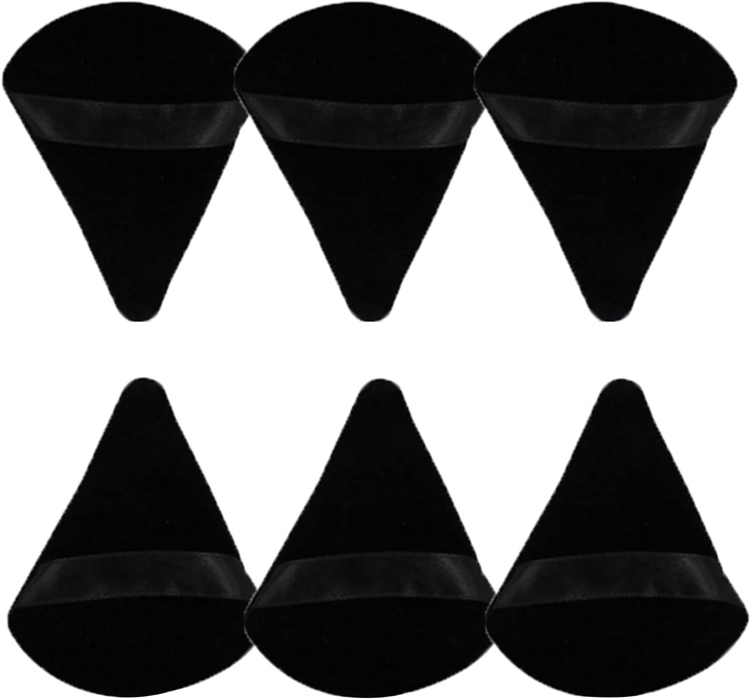 Triangle Powder Puff with Ribbon Dry Puff Makeup Tool 3pcs for ...