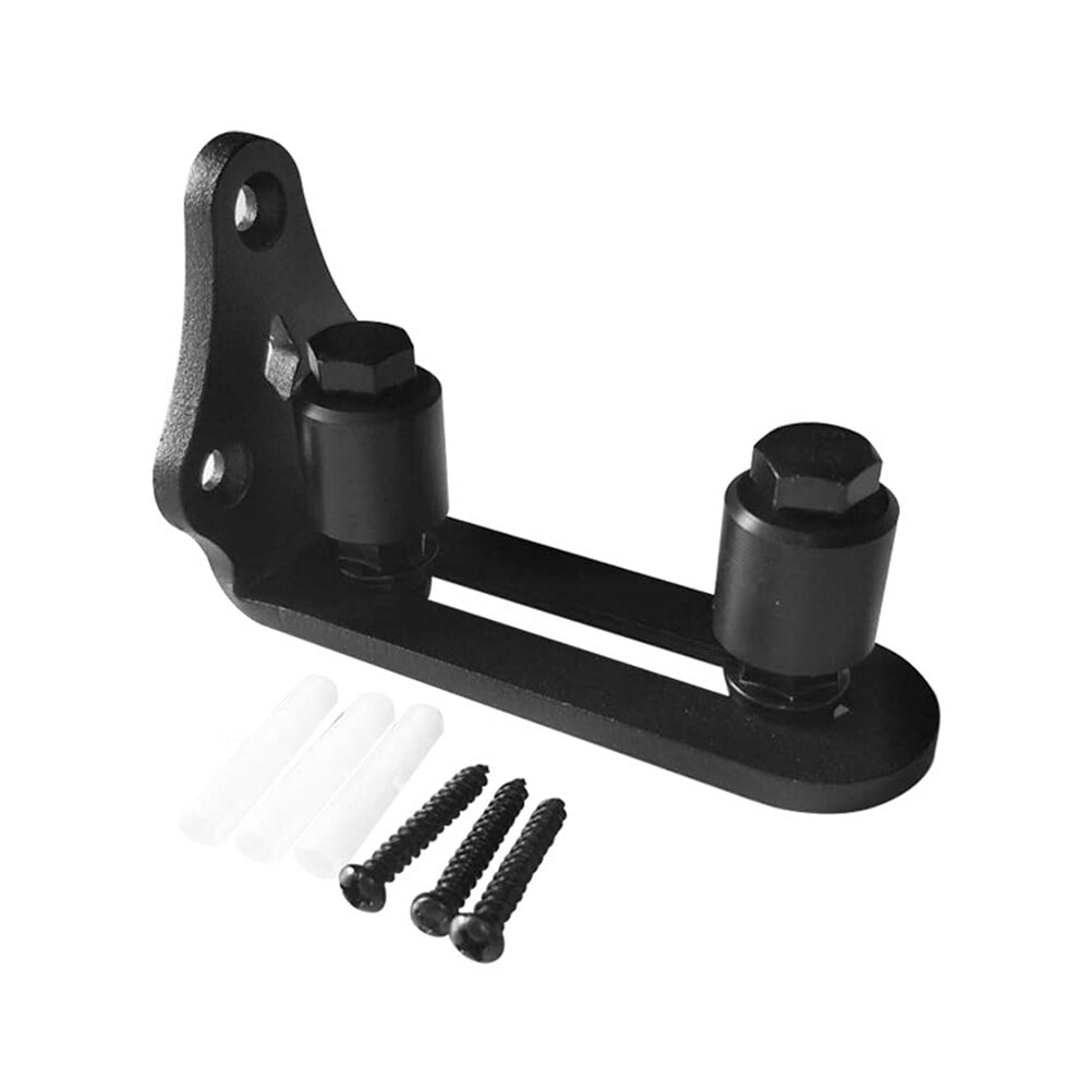 Triangle Pulley Stop Pendulum Barn Door Track Stop Ground Guide Black ...