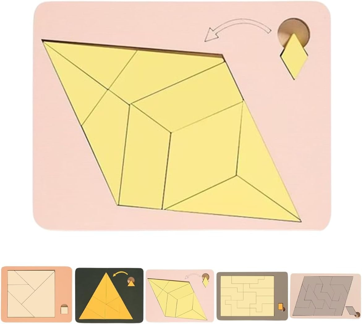 Triangle Puzzle, Solving The Wooden Block Puzzle Challenge, Wooden ...