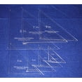 Triangle Quilting Templates 7 Piece Set W/seam and Guideline Holes 2 ...