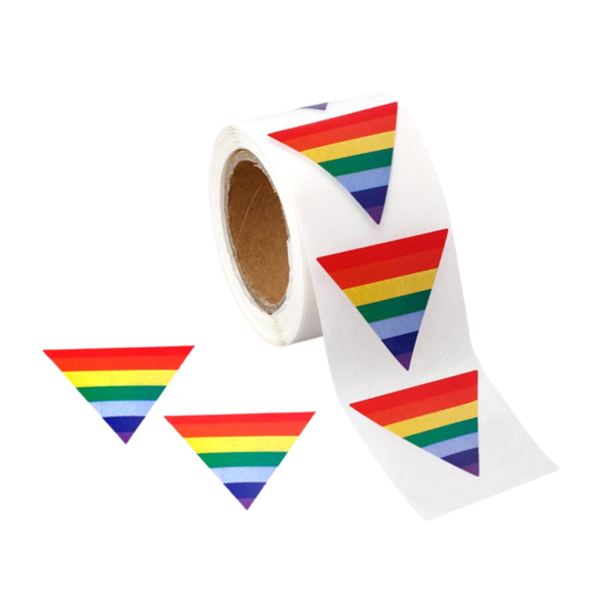 Triangle Rainbow Flag Stickers (250 per Roll) - Walmart.com