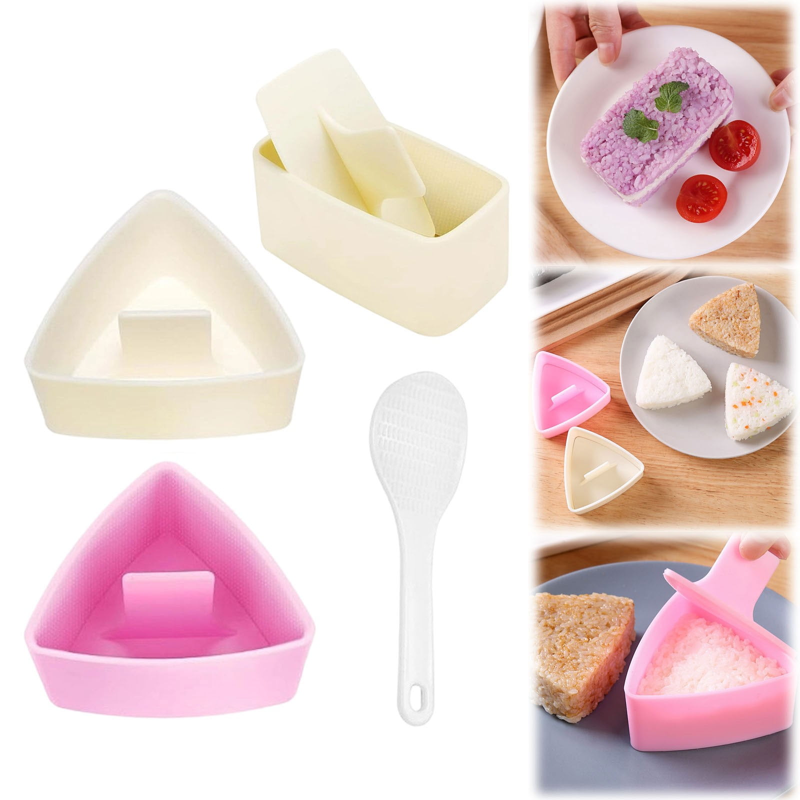 Triangle Rice Musubi Press Mold,Triangle Rice Ball Mold Set,Triangle ...
