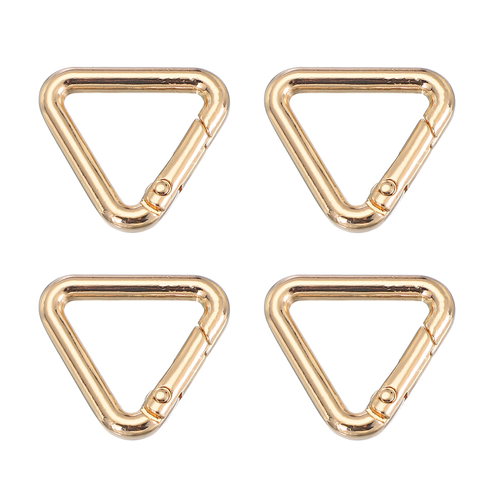 Triangle Ring Buckle Metal Spring Snap Clip Jump Rings Keychain Belt ...