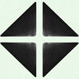 Triangle Rubber Mat Sticker Grippers, Set of 4, Reusable Non-Slip ...