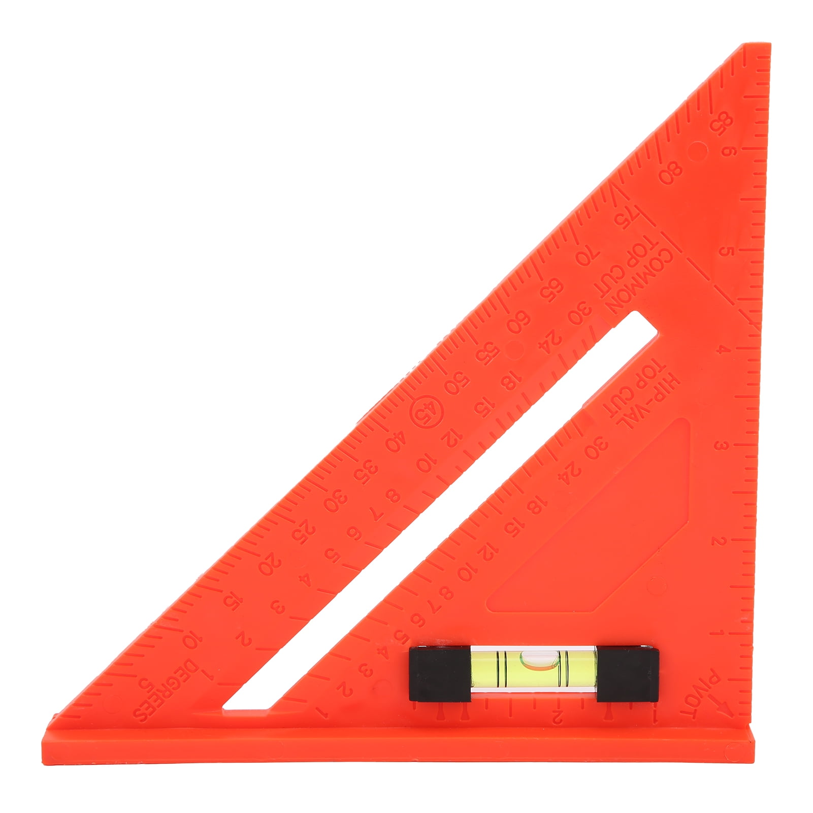 Triangle Ruler 45 Degree 7in Plastic Square Woodwork Measuring Tool ...