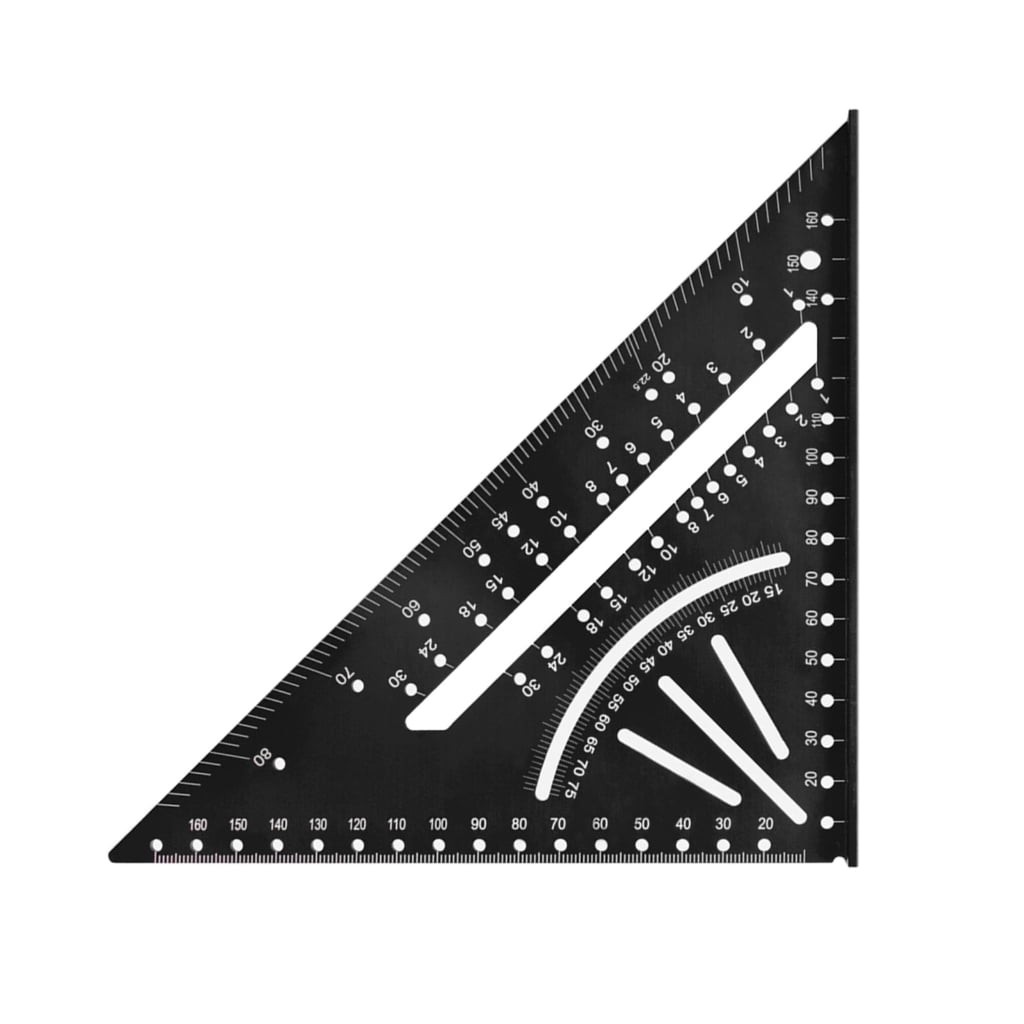 Triangle Ruler 7Inch Carpentery Square Ruler Angled Measurement ...