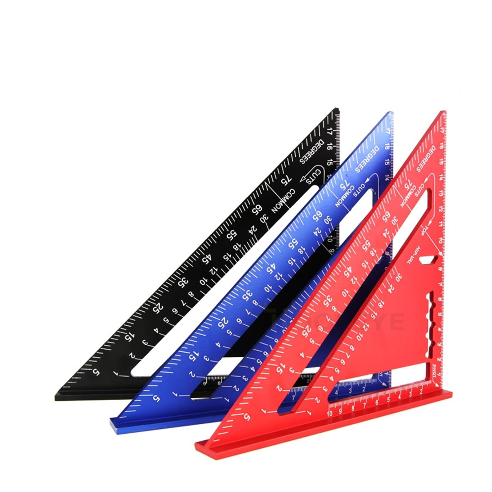 Triangle Ruler 7Inch Measurement Tool Aluminium Alloy Carpenter Set ...