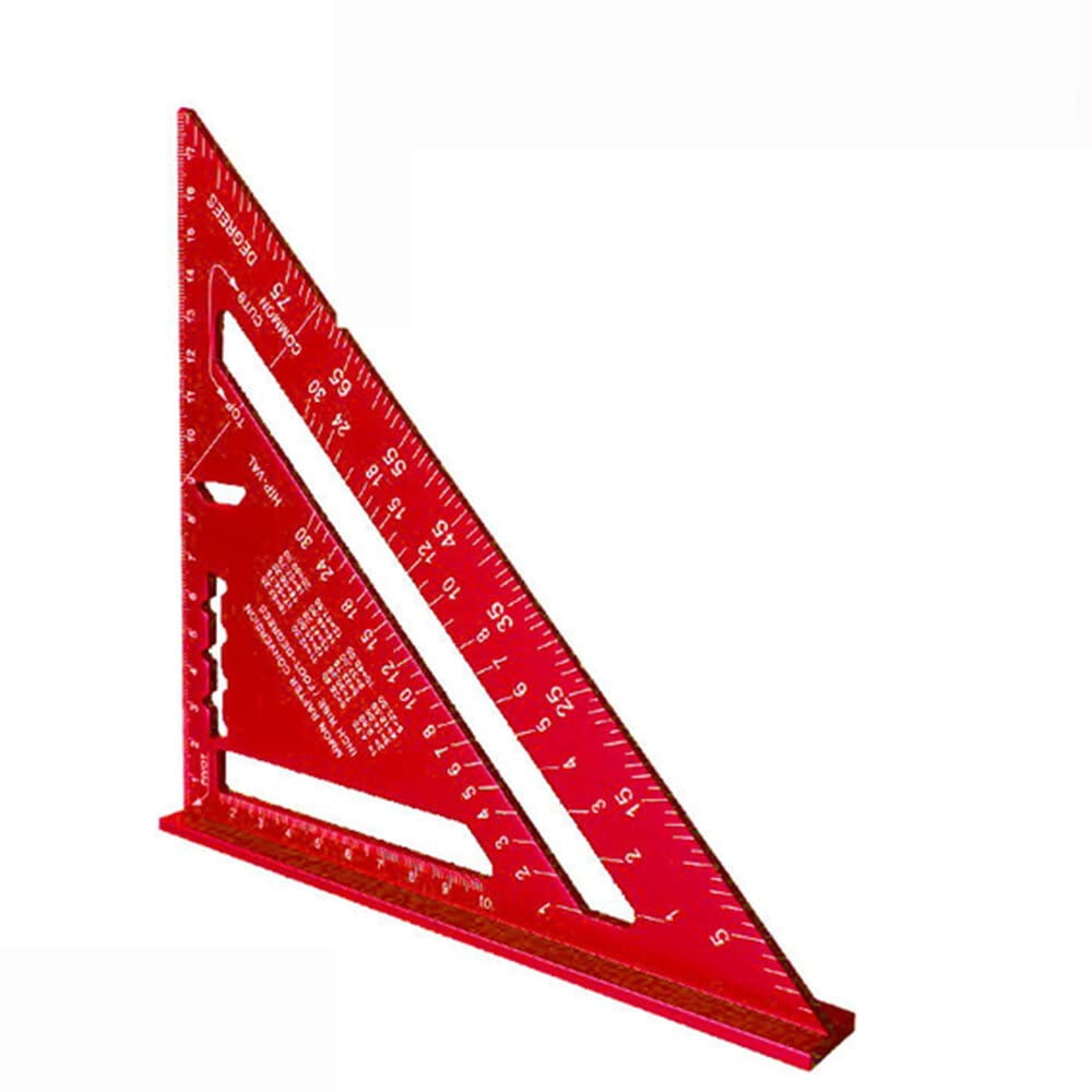 Triangle Ruler 7Inch Measurement Tool Cast Aluminium Carpenter Set ...