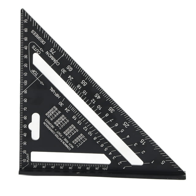 Triangle Ruler 7in Carpenter Square Aluminum Portable Woodworking ...