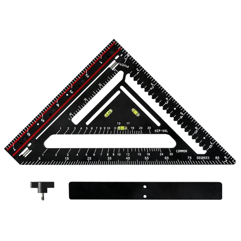 Triangle Ruler for Woodworking, Marking Ruler, Multifunctional Foldable ...