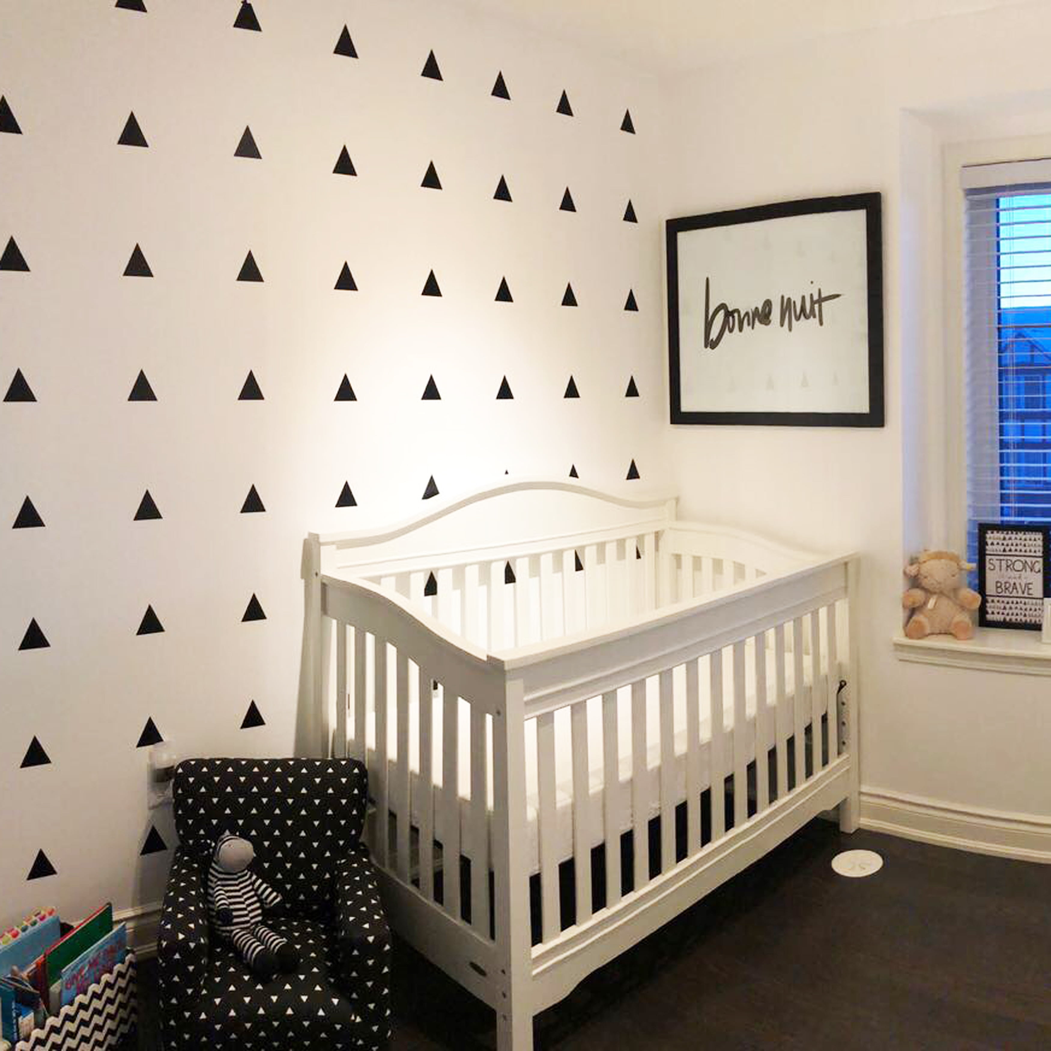 Triangle Self Adhesive Decals Triangles Wall Pattern Vinyl Decal ...