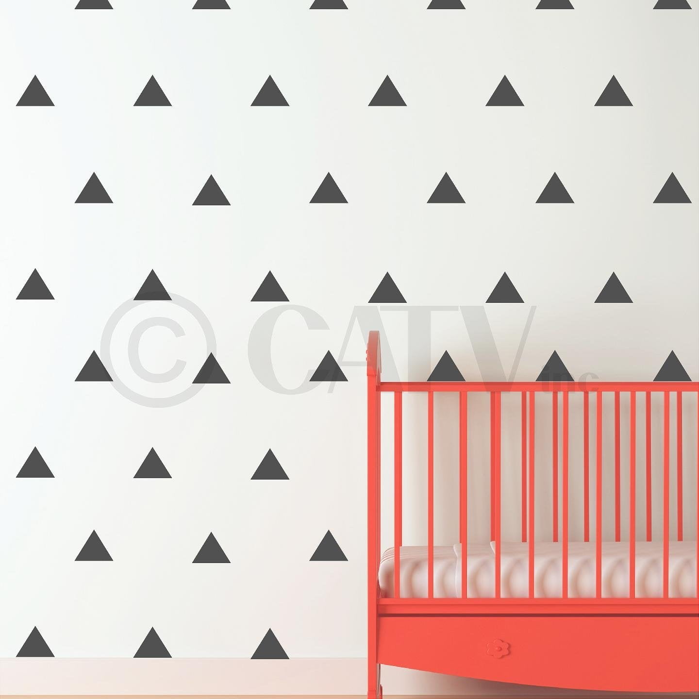 Triangle Self Adhesive Decals Triangles Wall Pattern Vinyl Decal ...