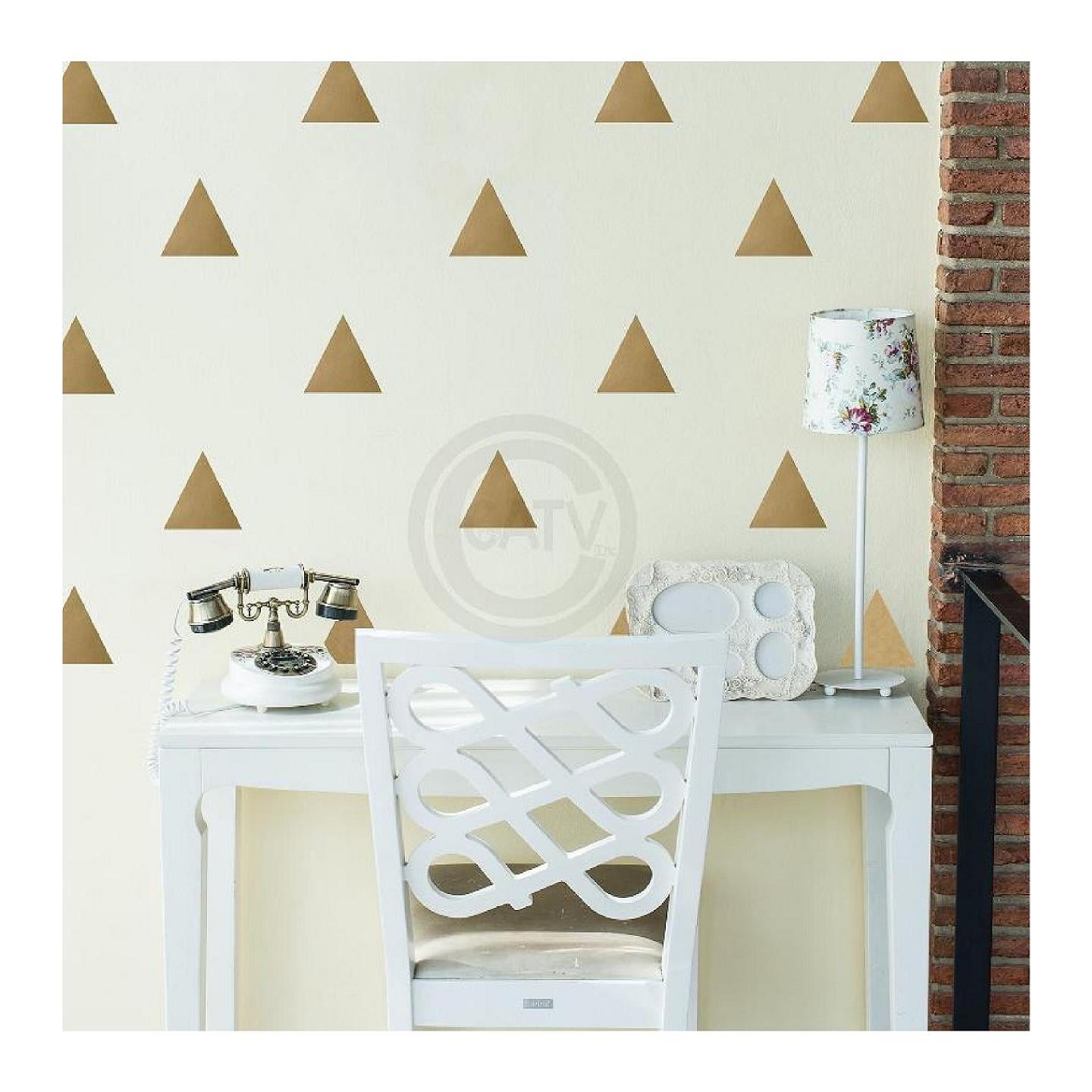 Triangle Self Adhesive Decals Triangles Wall Pattern Vinyl Decal ...