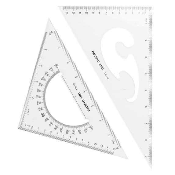Triangle Set 10 Inch 30/60 & 45/90 - Walmart.com